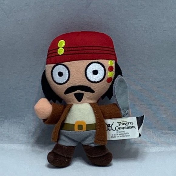 Disney | Toys | Captain Jack Sparrow Mini Plush Toy Mcdonalds 206 ...